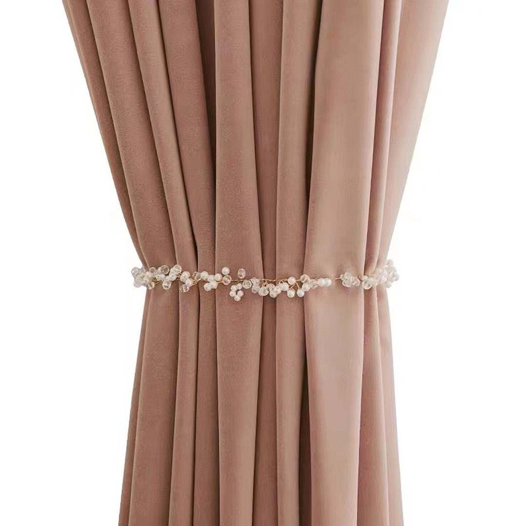 Imitation Pearls Curtain Tiebackelegant Curtain Hold Back - Etsy