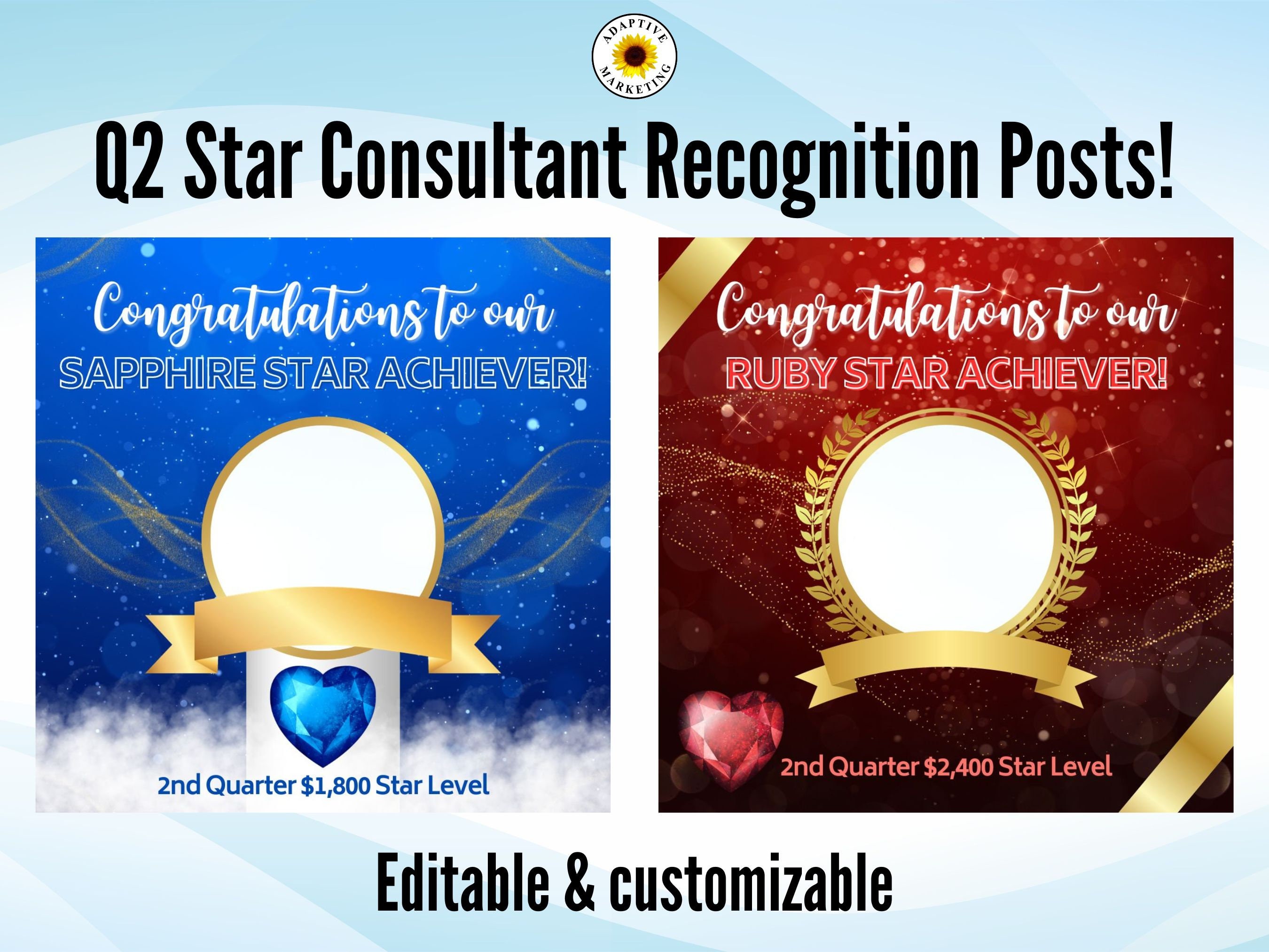 Mary Kay Star Consultant Recognition Templates Quarter 2 - Etsy Hong Kong