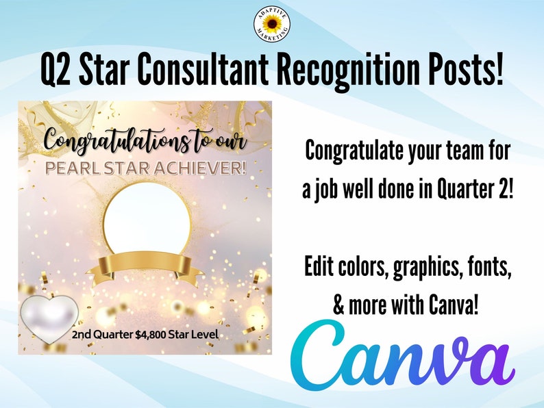 Mary Kay Star Consultant Recognition Templates Quarter 2 - Etsy Hong Kong