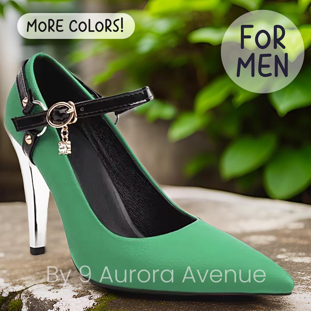 Transwoman Shoes, High Heel Stiletto Sandals With Detachable Buckle ...