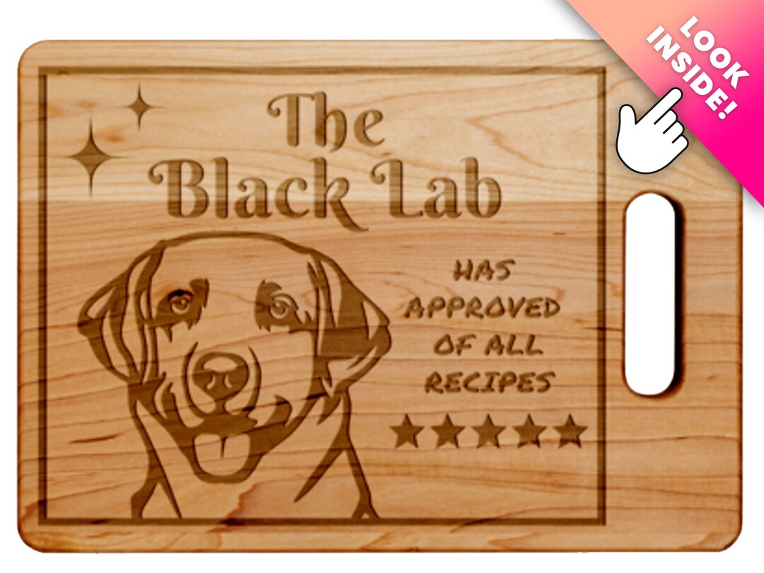 Black Lab, Dog Cutting Board, Personalized Cutting Board Dog, Black Lab ...