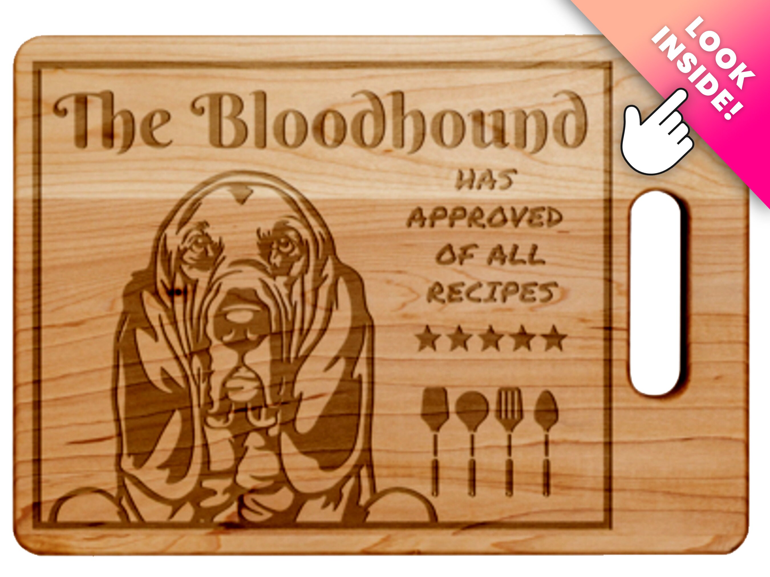 Bloodhound Cutting Board, Bloodhound Gifts, Dog Cutting Board ...