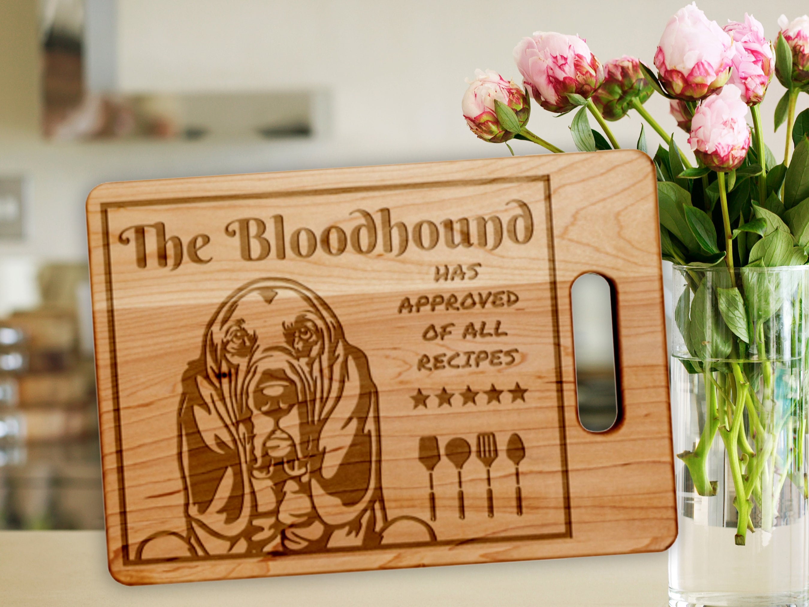 Bloodhound Cutting Board, Bloodhound Gifts, Dog Cutting Board ...