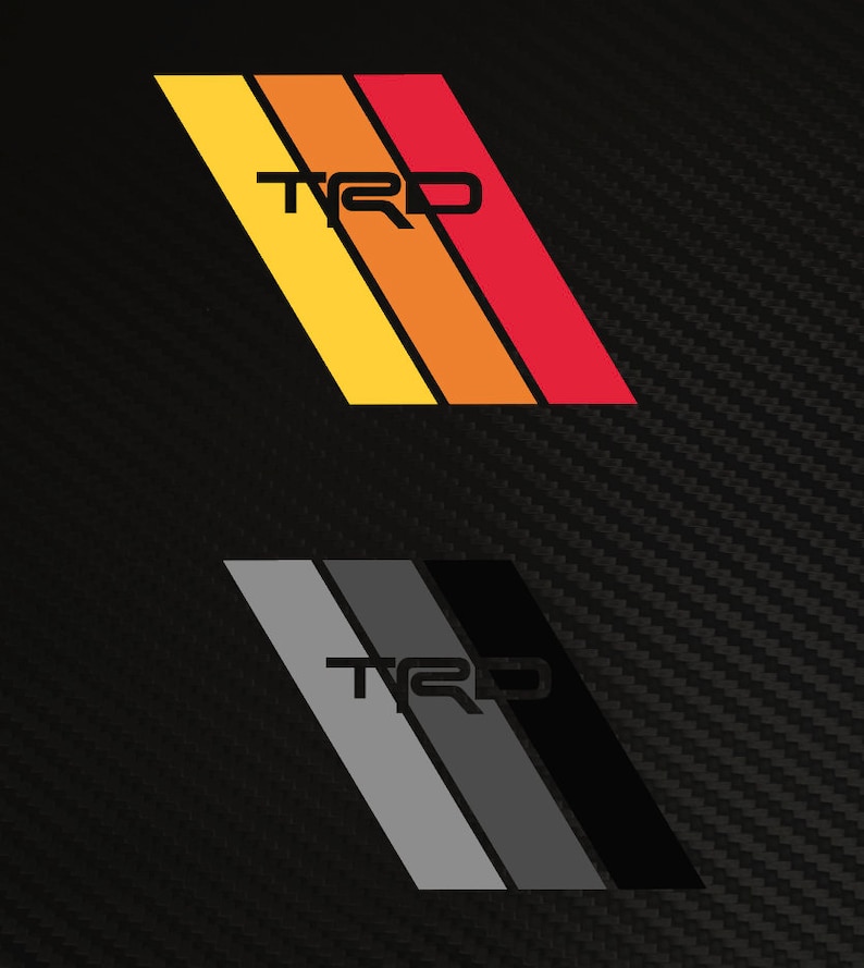 Toyota TRD Race Stripes Die Cut Decal - Etsy