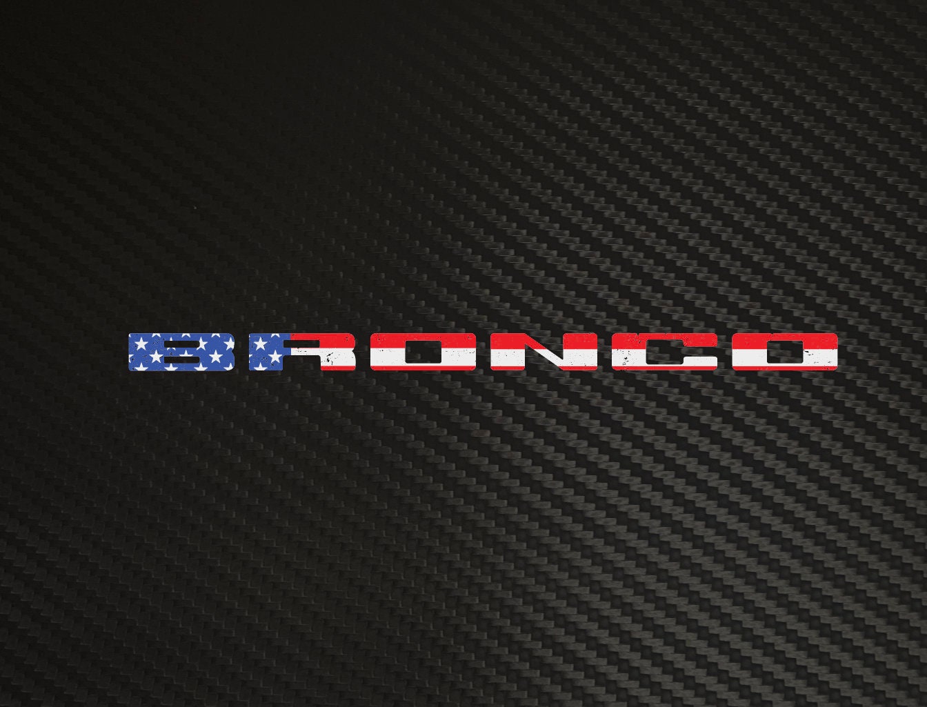 Bronco Full Size,usa,font Overlay Grill Stickers - Etsy