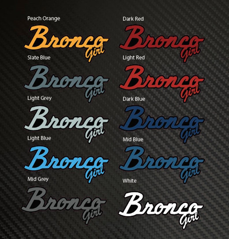 Bronco Girl Stickers (pack of 4) - Etsy