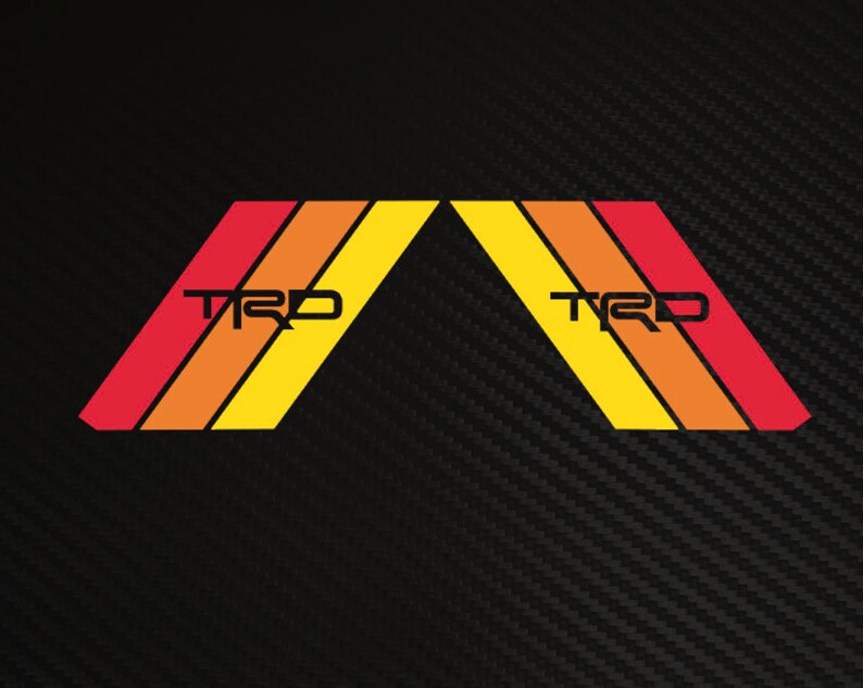 Toyota TRD Die Cut Heritage Racing Stripes - Decal Fits Toyota 4runner ...