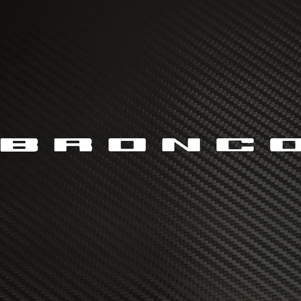 Bronco Grill Letters - Etsy