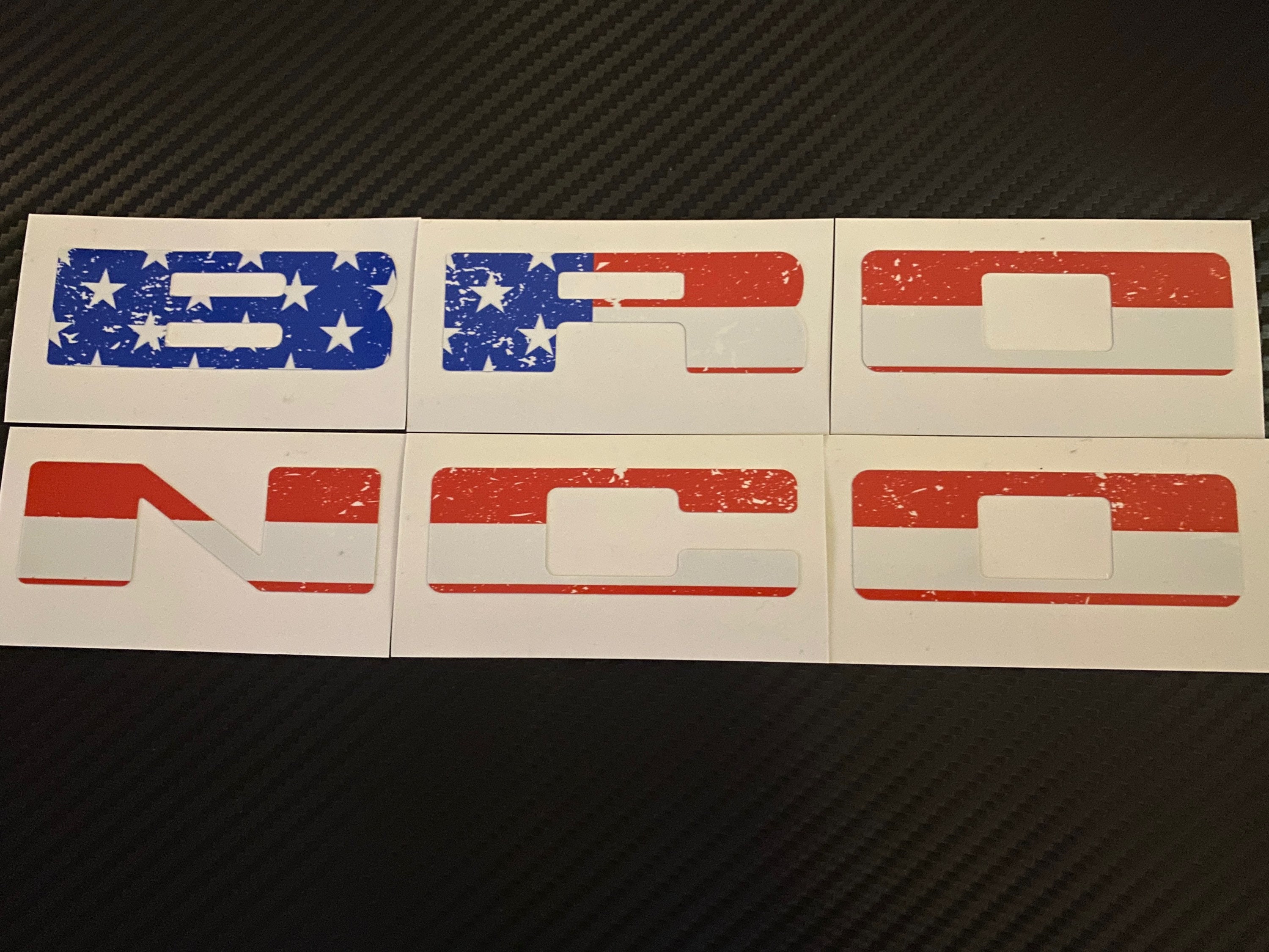 Bronco Full Size,usa,font Overlay Grill Stickers - Etsy