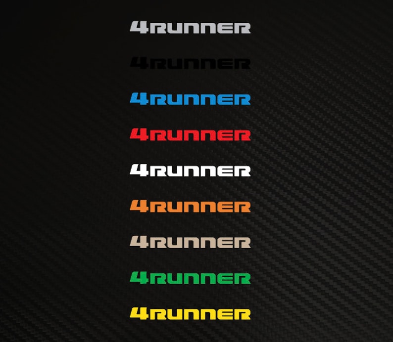 Toyota 4runner Decal for 5th Generation 4runner Dash TRD Pro, 4 Runner ...