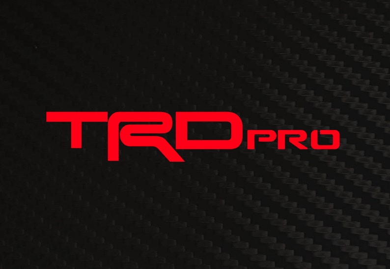 Toyota TRD Pro Decal, TRD Pro, 4 Runner, TRD off Road, Toyota, Tacoma ...