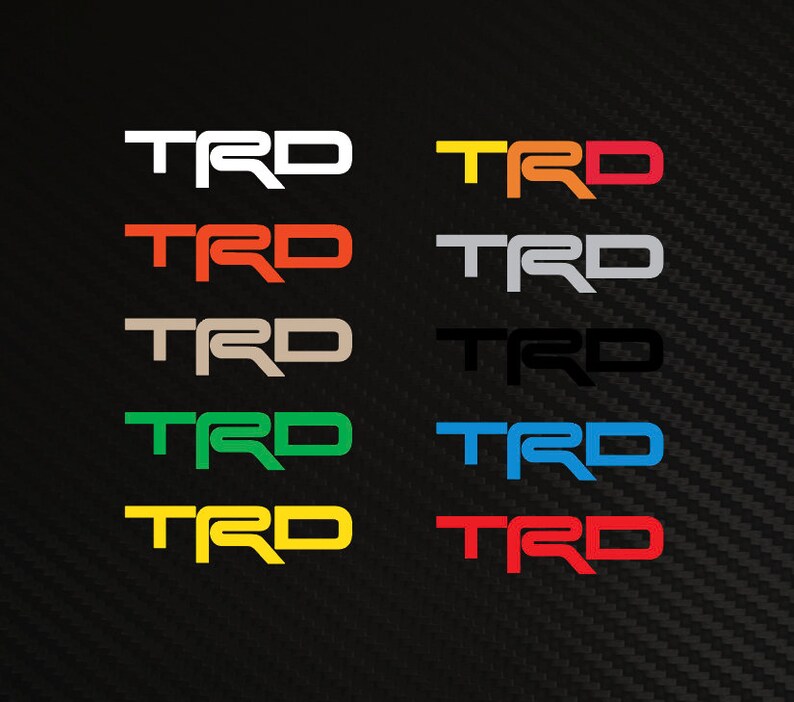 Toyota TRD Decal TRD Pro 4 Runner TRD off Road Toyota - Etsy
