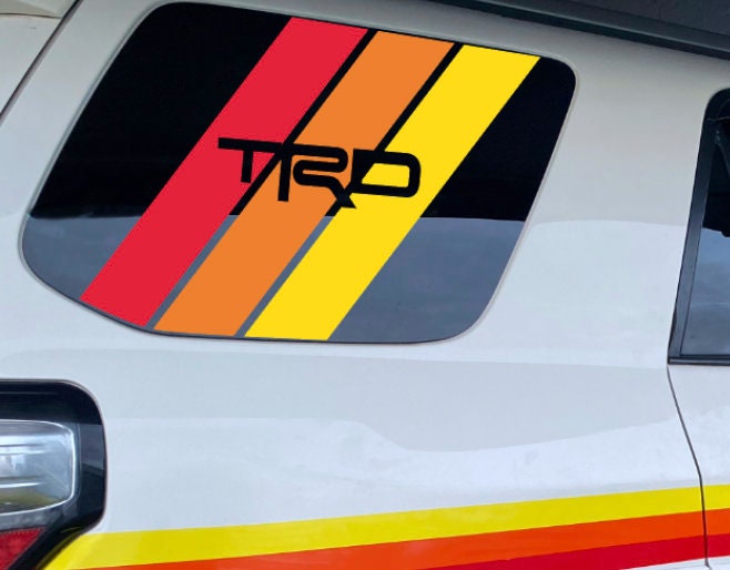 Toyota TRD Die Cut Heritage Racing Stripes - Decal Fits Toyota 4runner ...