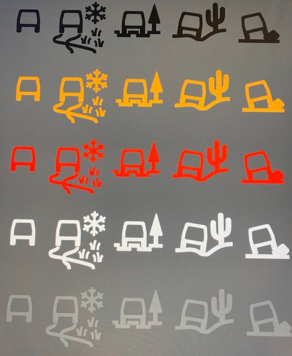 Land Rover Terrain Response Logos Dye Cut Decals - Etsy