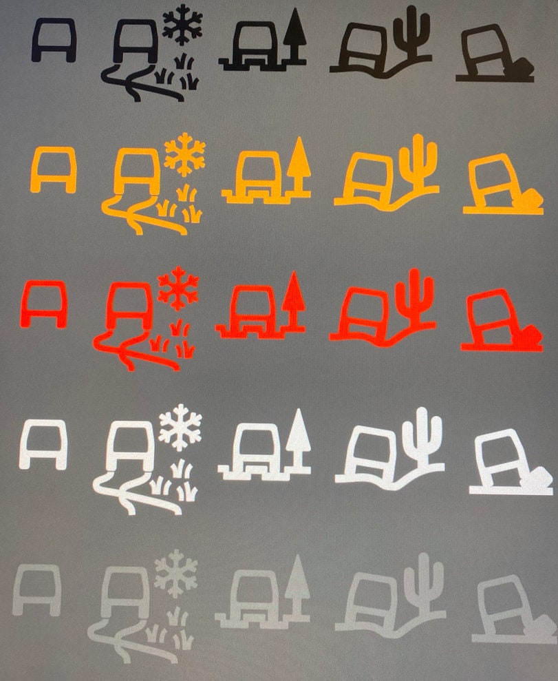 Land Rover Terrain Response Logos Dye Cut Decals - Etsy