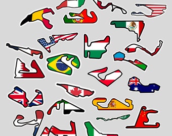F1 Stickers - Etsy