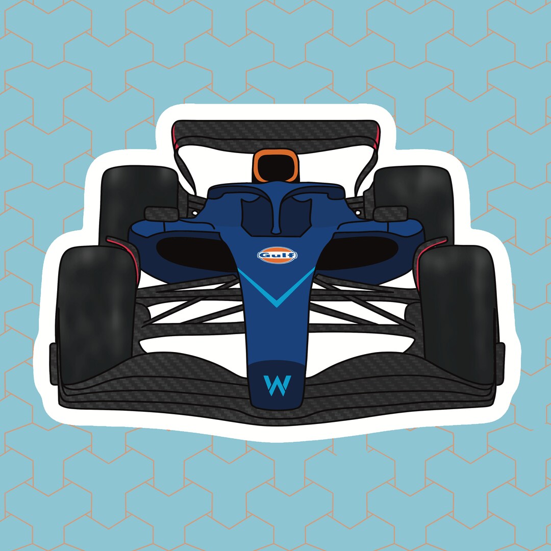 Williams Formula One Race Car Sticker. 2023 Williams F1. - Etsy