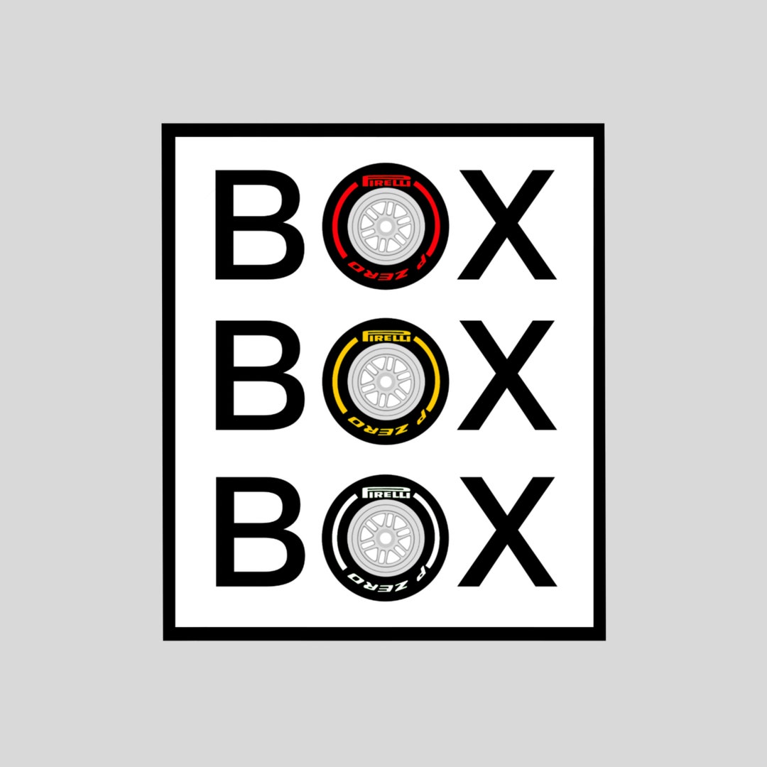 BOX BOX BOX Formula 1 Premium Sticker. - Etsy