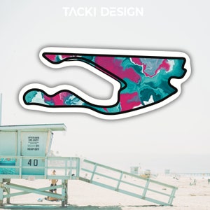 Miami Grand Prix Sticker. Miami F1 Sticker. F1 Miami Track - Etsy