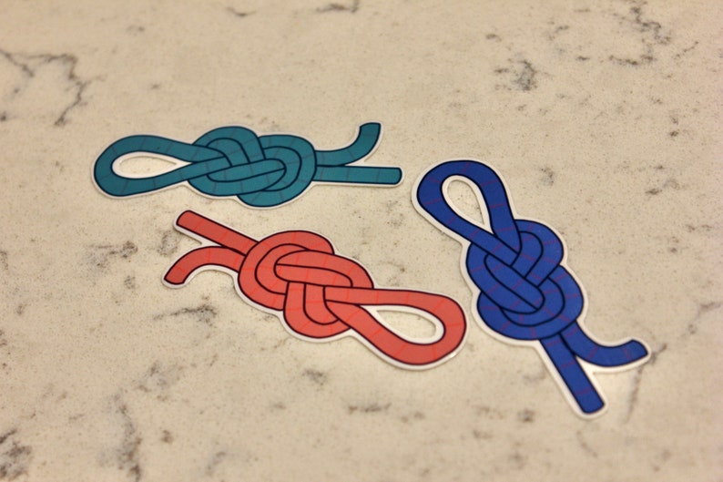 Climbing Rope Figure Eight Knot Vinyl Waterproof Sticker. - Etsy
