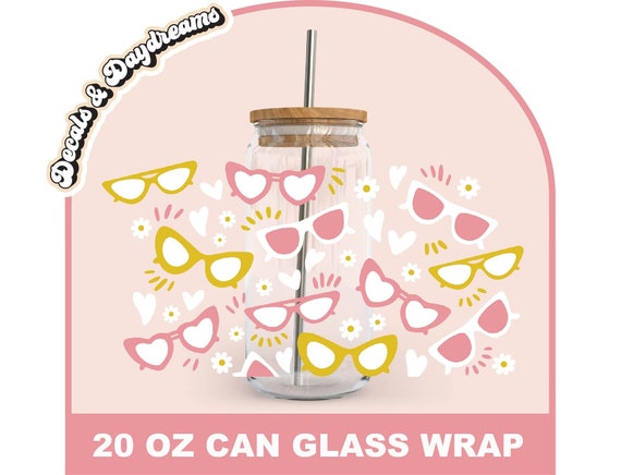 Summer Sunnies Can Glass Wrap Svg Sunglasses Summer 20 Oz - Etsy