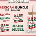 MEXICAN SVG Bundle, Latina Svg Design Bundle, Hispanic Svg Clipart, Set ...