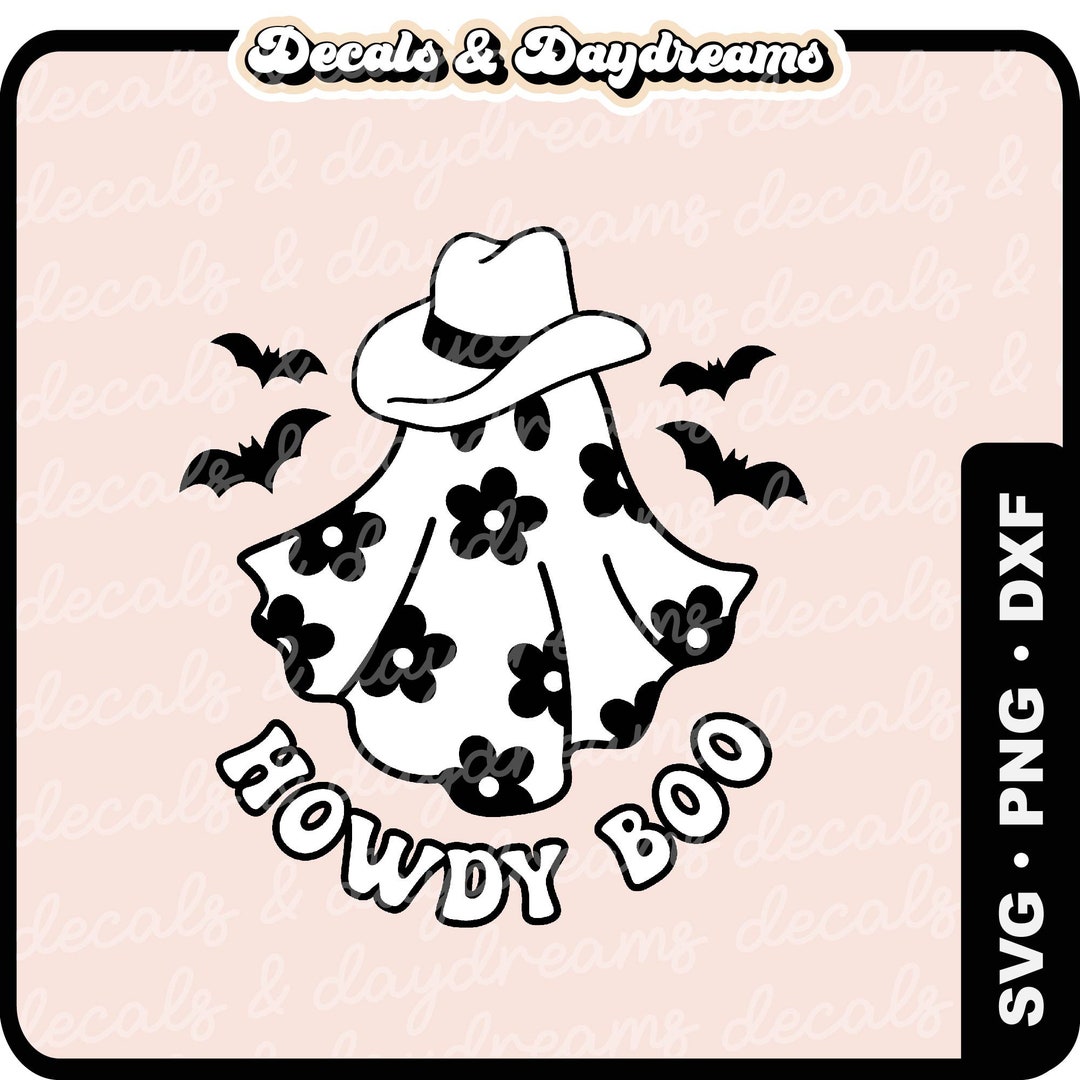 Cowboy Ghost SVG, Cowboy Ghost PNG, Western Ghost Svg, Western Ghost ...