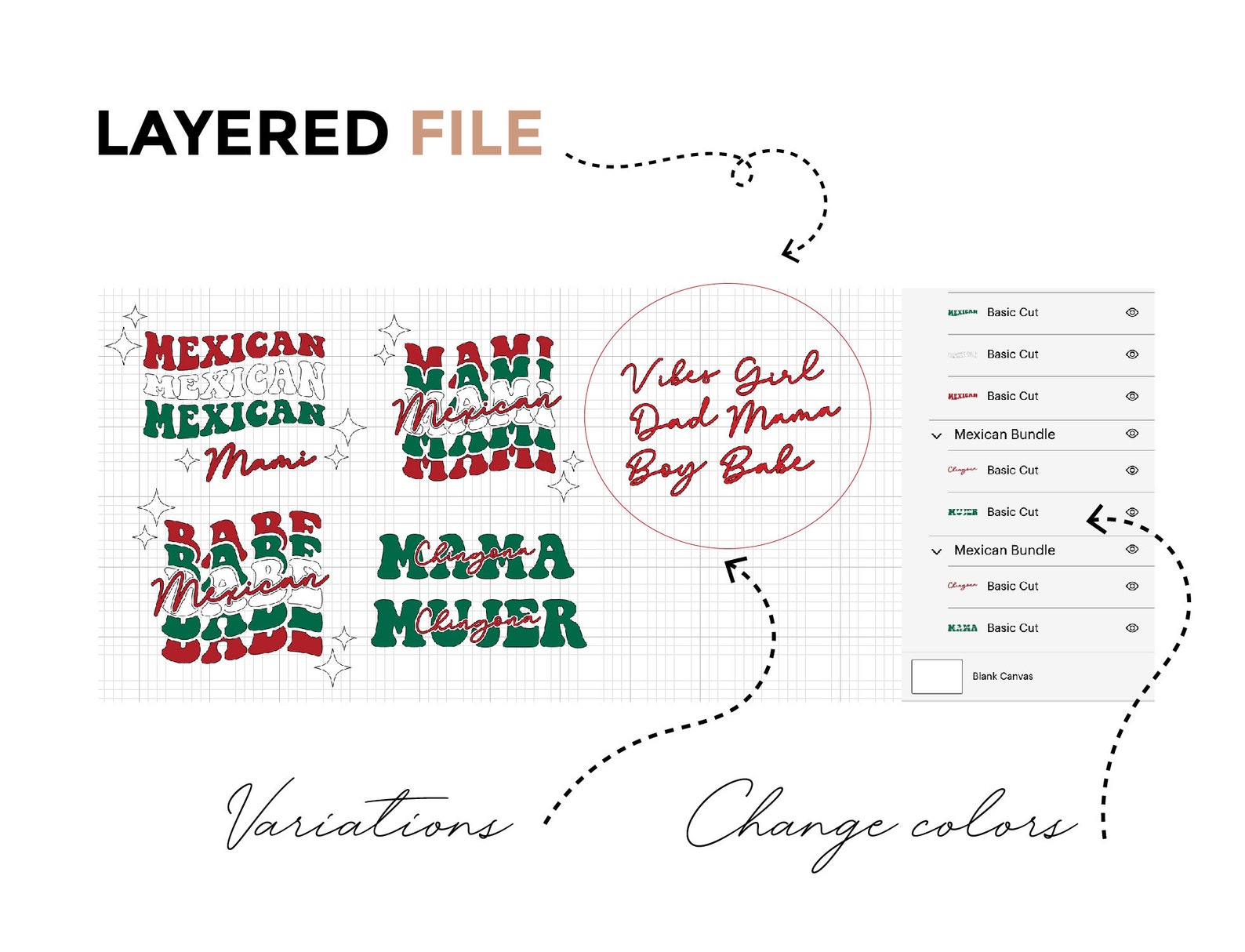 MEXICAN SVG Bundle Latina Svg Design Bundle Hispanic Svg - Etsy
