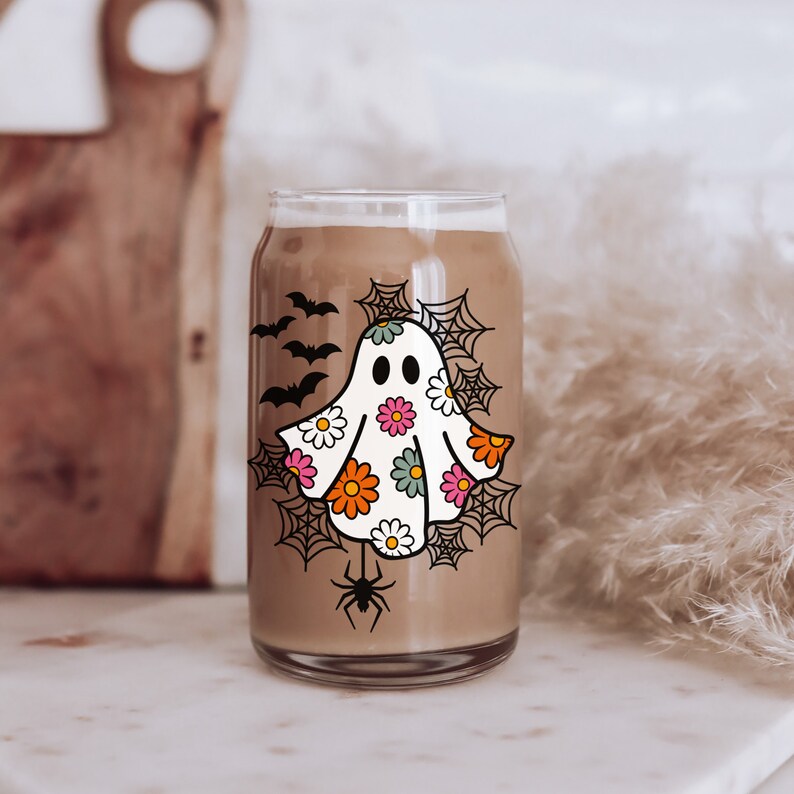 SPOOKY DAISY GHOST Svg Cute Halloween Ghost Svg Halloween - Etsy