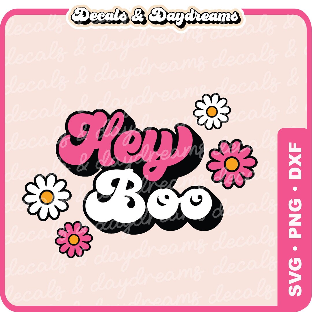 Cute Halloween SVG, Hey Boo Svg, Halloween Svg Design, Groovy Halloween ...