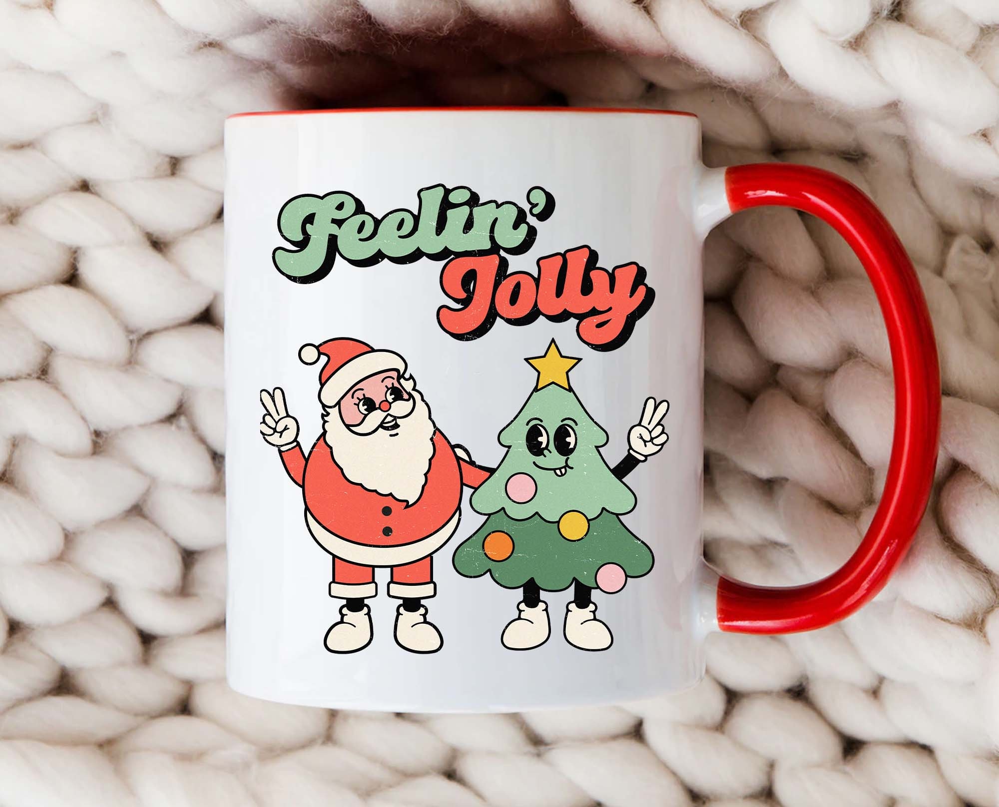 Feelin Jolly Png Christmas Png Retro Christmas Png Merry - Etsy