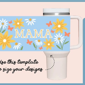 40 Oz TUMBLER BLANK TEMPLATE, Stanley 40oz Tumbler Wrap, Stanley Cup ...