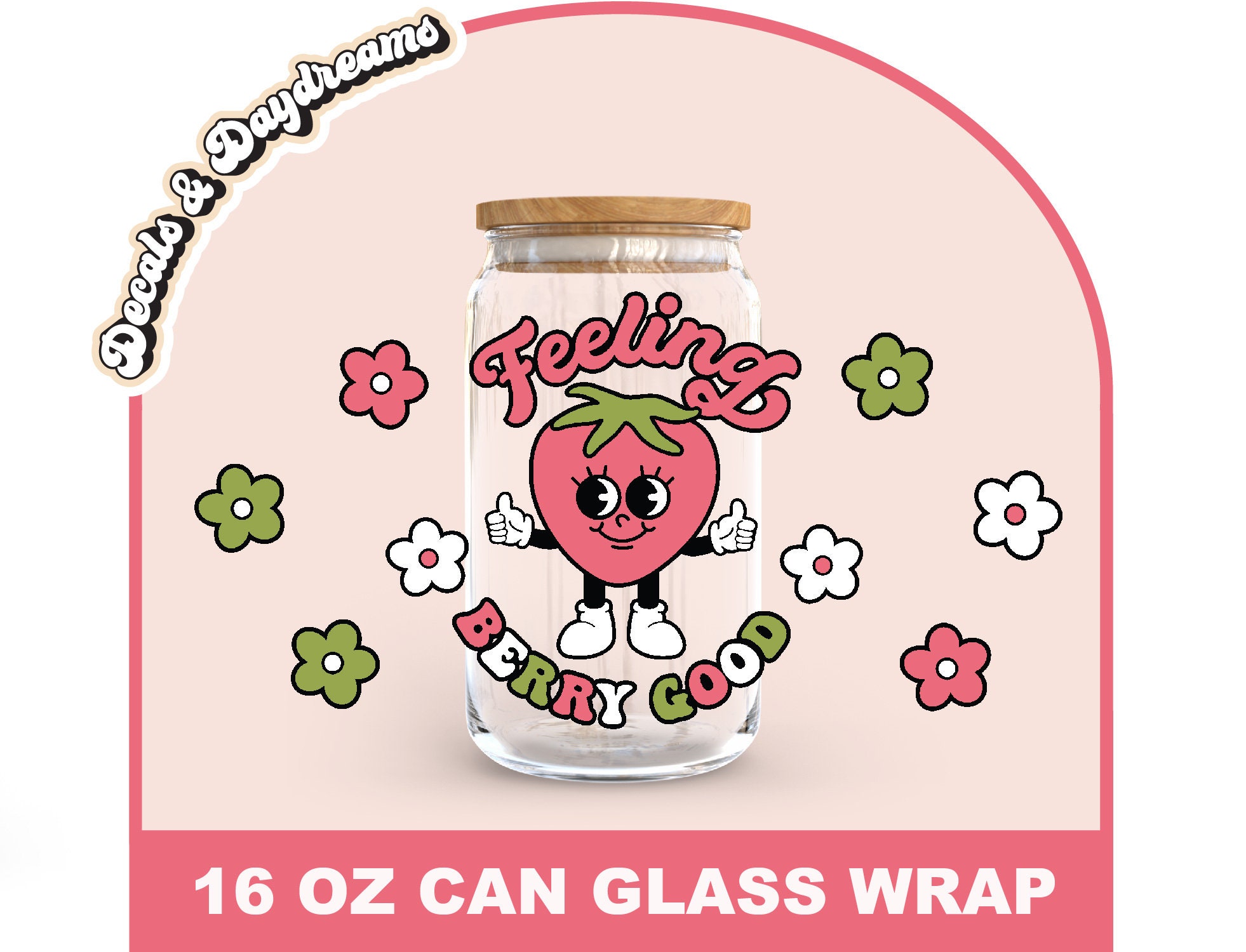 FEELING BERRY GOOD Can Glass Svg Retro Libbey Svg Retro Can - Etsy Ireland