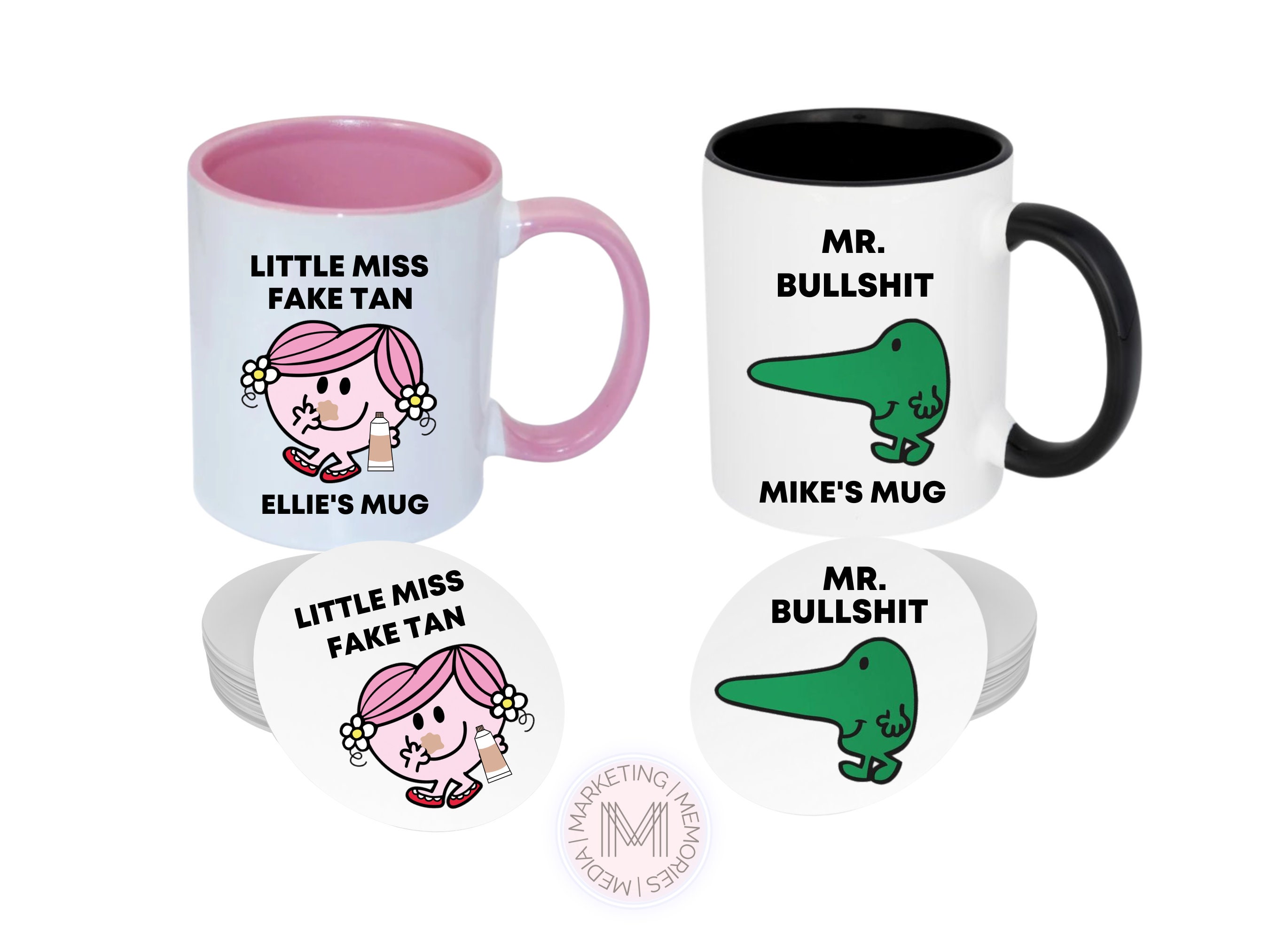 Personalised Mr. Men Little Miss Gifts, Little Miss Coaster and Mugs ...