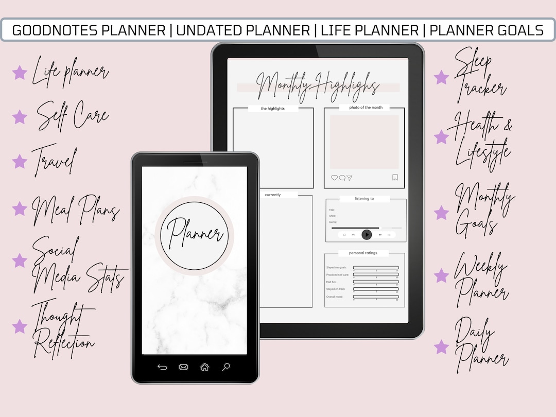 Neutral Digital Planner | Modern Digital Planner | Boss Babe Planner ...