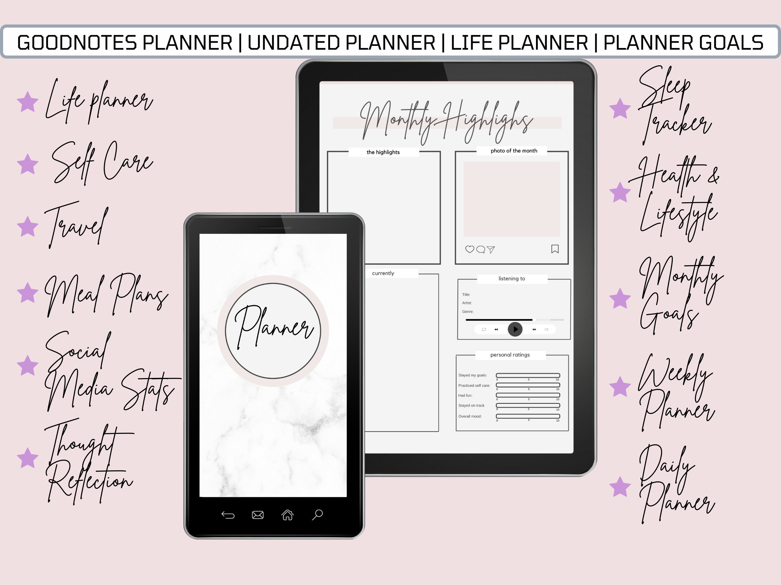 Neutral Digital Planner Modern Digital Planner Boss Babe - Etsy