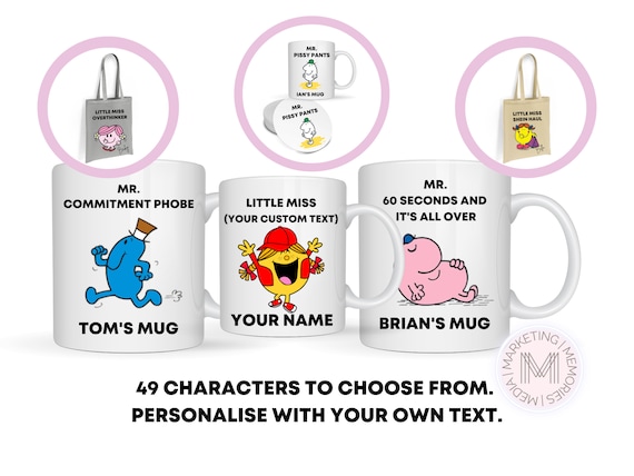 Personalised Mr. Men Little Miss Gifts Little Miss Coaster - Etsy UK