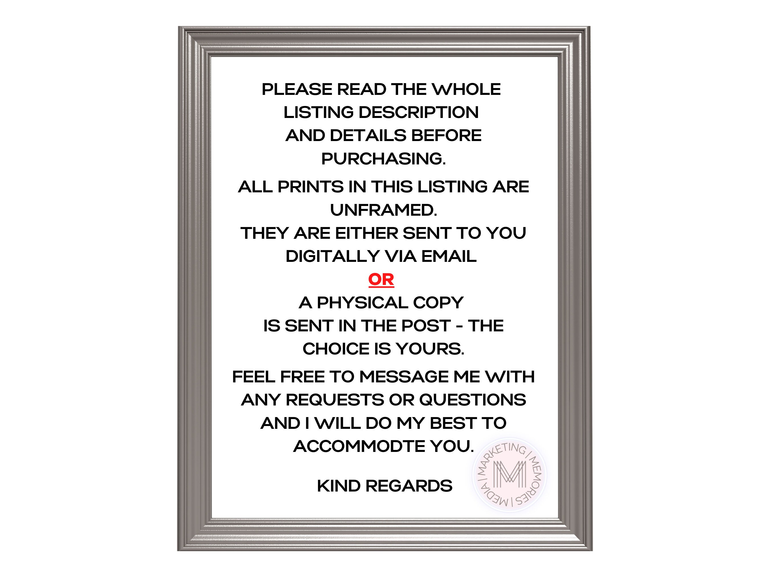 Personalised Prints Custom Print Create Your Own Print - Etsy