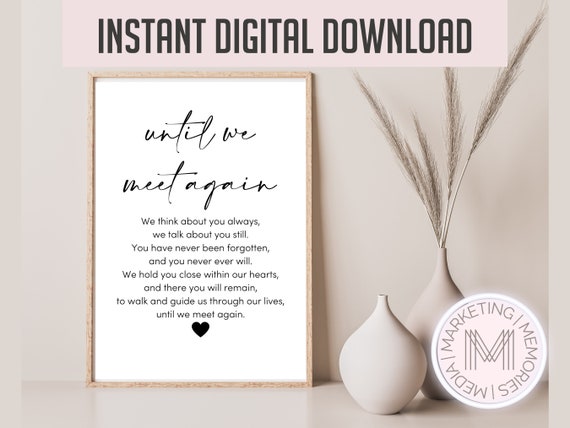 A4 & A5 Sized Digital Download Wedding Signs Loving Memory - Etsy