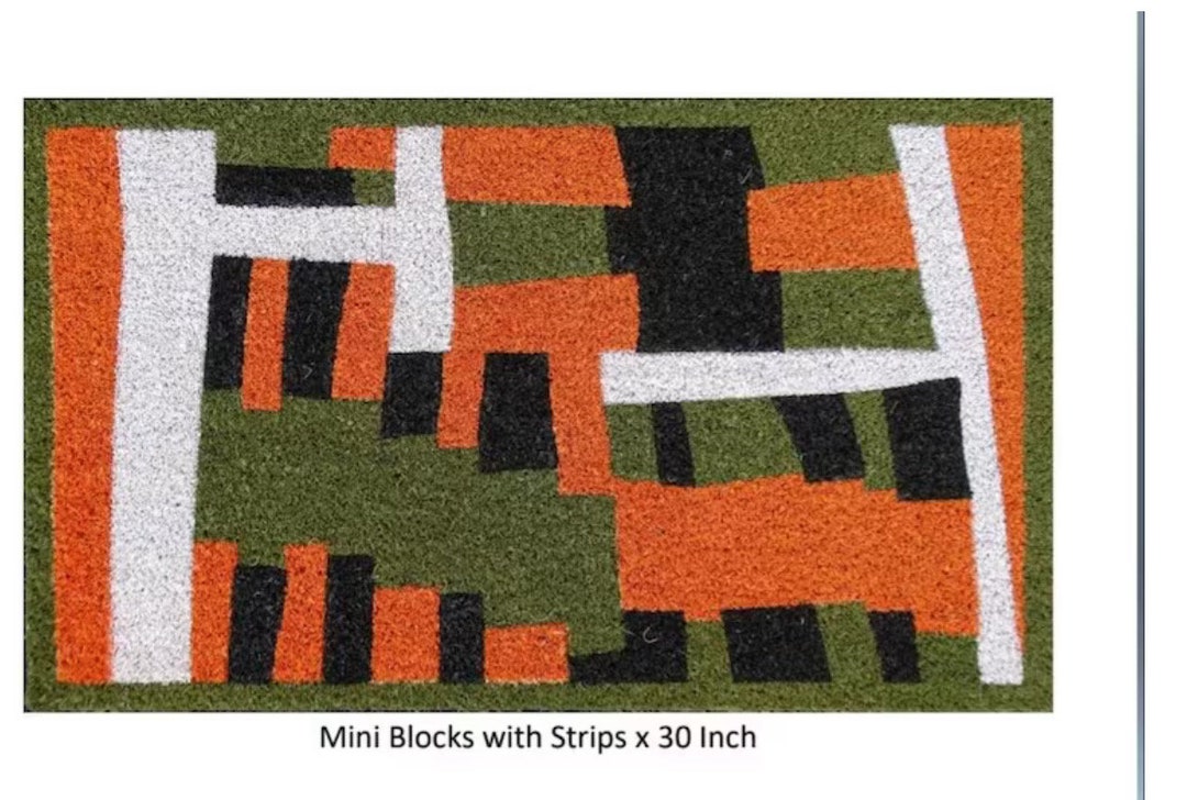 Gee's Bend Door Mat by Claudia Pettway Charley - Etsy