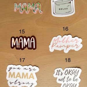 MAMA Collection Custom Stickers Waterproof Stickers - Etsy