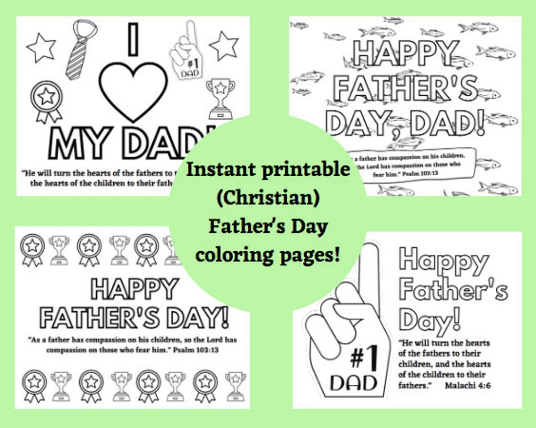 Christian Fathers Day Coloring Pages