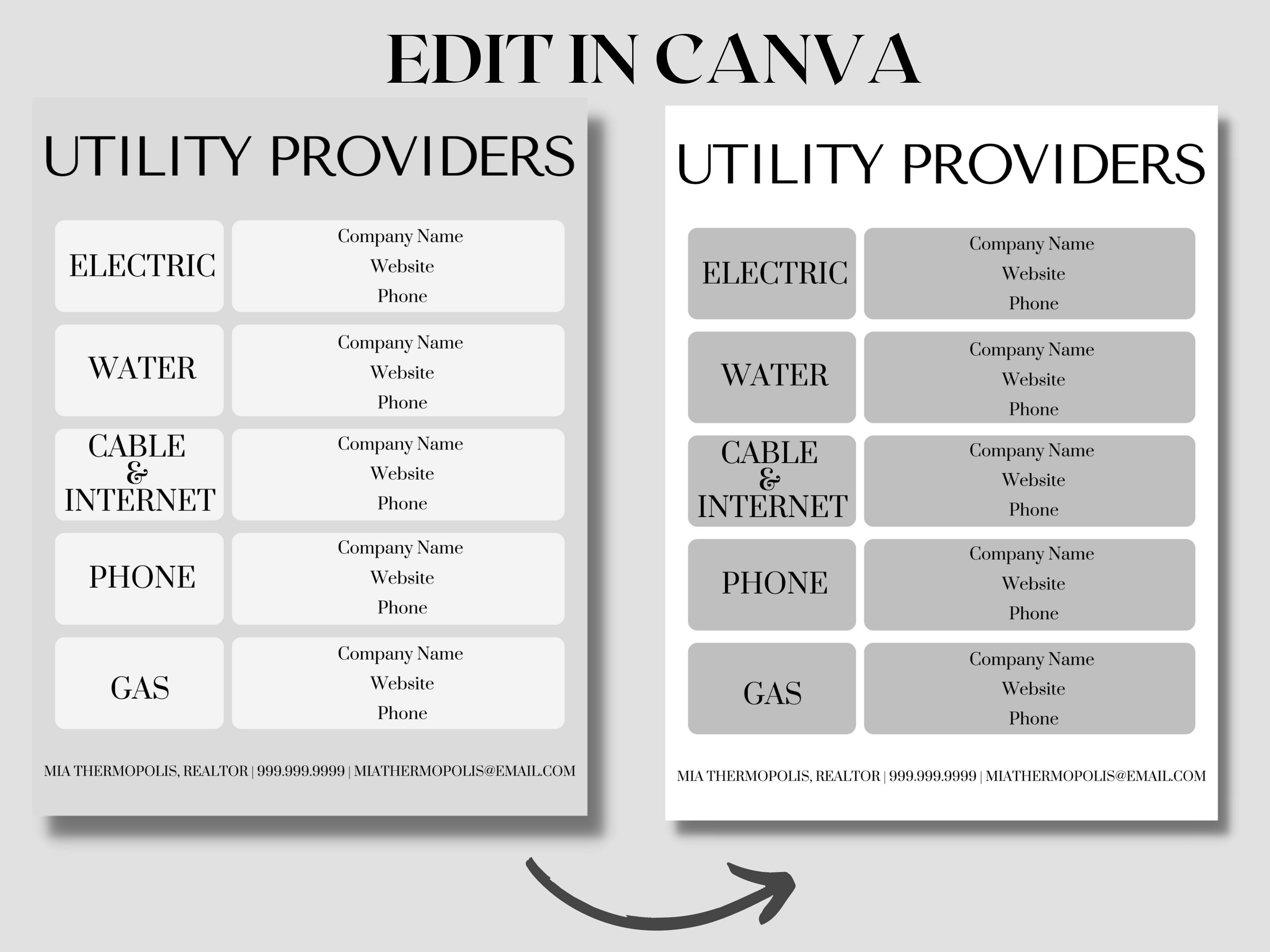 Utility Provider Template Editable Buyer Tools Real Estate Marketing ...
