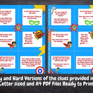 Superhero Scavenger Hunt Kids Birthday Party Games - Etsy