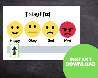 Today I Feel Chart - Etsy