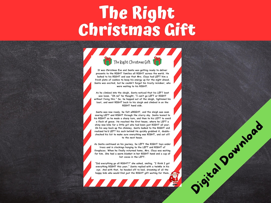 The Right Christmas Gift, Pass the Present Game, Pass the Parcel, Left ...