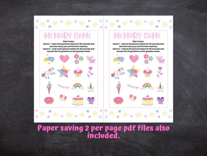 Unicorn Party Games Bundle, Kids Birthday Games, Unicorn Themed Party ...