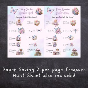 Fairy Garden Treasure Hunt , Kids Birthday Party Games, Scavenger Hunt ...