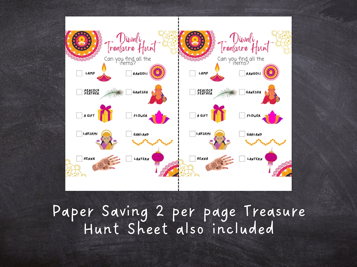Diwali Treasure Hunt, Kids Diwali Game, Diwali Scavenger Hunt, Diwali ...