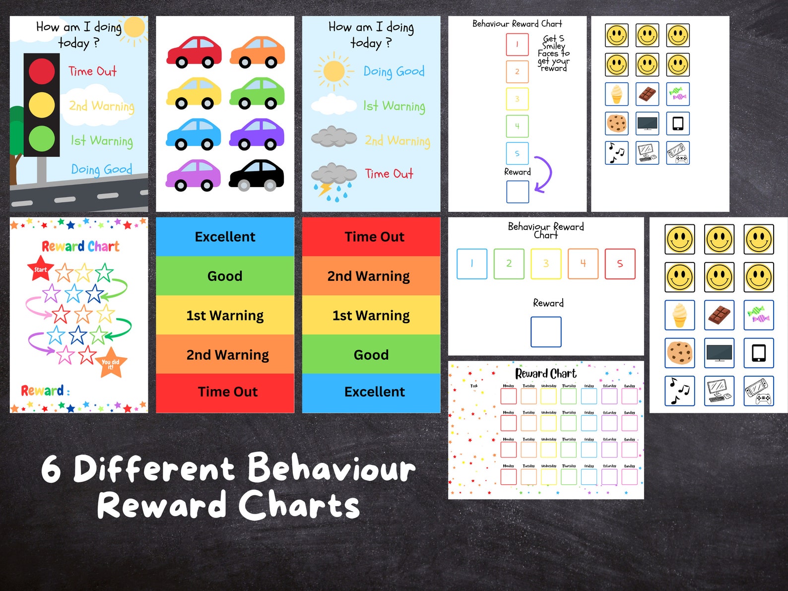 Behaviour and Reward Chart Bundle, Child or Toddler, Boy Girl ASD SEN ...